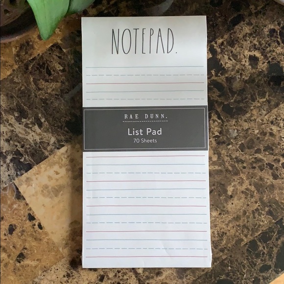 Office | Rae Dunn Notepad List Pad | Poshmark